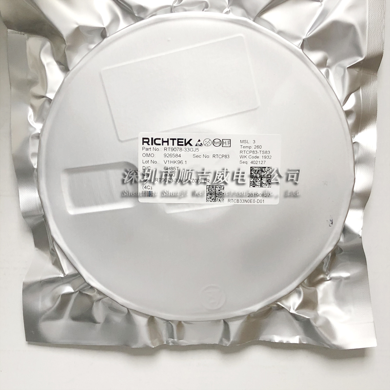 RT9078-33GJ5线性稳压器SOT23-5电源管理IC_充电管理IC_维库电子市场网