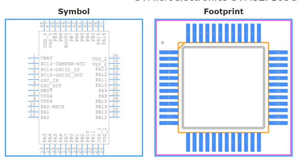 STM32F103CBT6 32位微控制器-MCU 单片机_单片机MCU_维库电子市场网